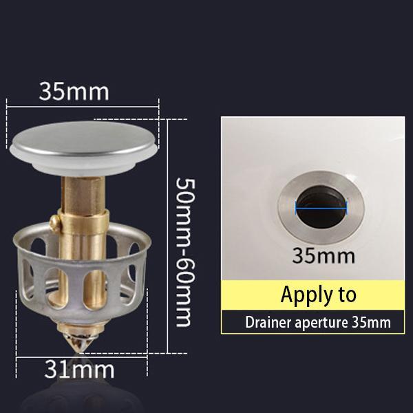 Universal wash basin bounce drain filter – easyeer